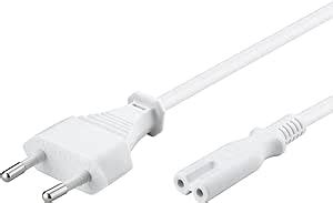 Goobay 93987 Euro Anschlusskabel Netzkabel Stromkabel 2 Adrig