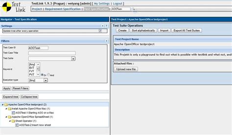 QA Testlink Apache OpenOffice Wiki