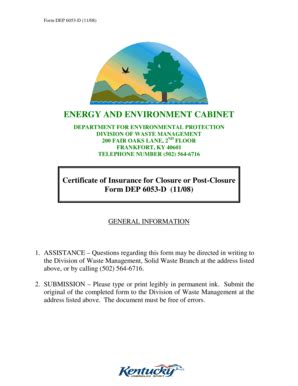 Fillable Online Waste Ky 6053 D 11 08 Doc Waste Ky Fax Email Print