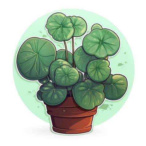 Premium Ai Image There Is A Potted Plant With Green Leaves On A White