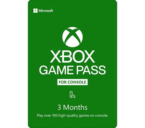 MICROSOFT Xbox Game Pass 3 Month Membership Fast Delivery Currysie