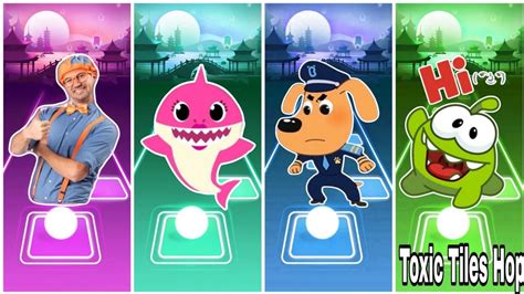 Blippi Baby Shark Sheriff Labrador Omnom Who Is Win YouTube