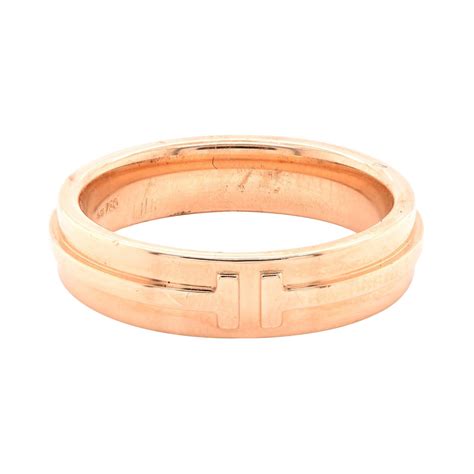 18 Karat Rose Gold Tiffany And Co Somerset Ring At 1stDibs Tiffany