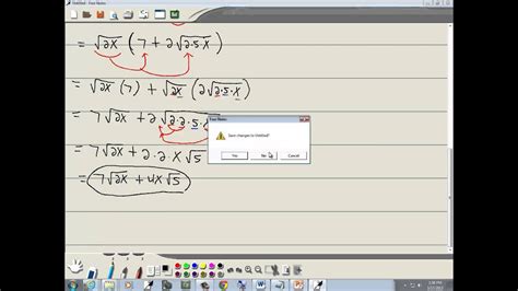 intermediate algebra adding subtracting and multiplying radical expressions youtube