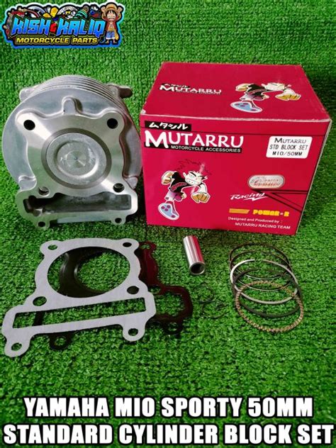 MUTARRU YAMAHA MIO SPORTY 50MM STANDARD CYLINDER BLOCK SET Lazada PH