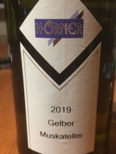 Hörner Gelber Muskateller Vivino Australia