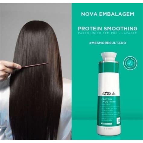 ESCOVA PROGRESSIVA PROTEIN SMOOTHING PASSO ÚNICO DE 1L LET ME BE