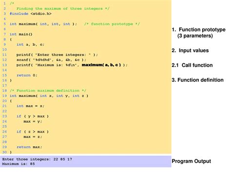 functions in c math library functions functions function definitions ppt download