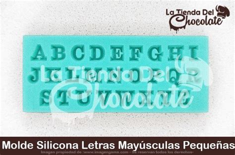 Molde de Silicona letras mayúsculas pequeñas Tienda del Chocolate