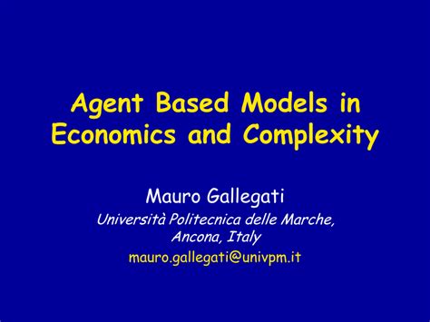 pdf agent based models in economics and complexity