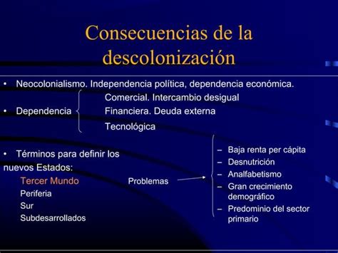 Descolonización y sus conflictos PPT