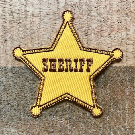 Toy Story Woody Sheriff Badge Embroidered Patch Sew On Iron On Etsy