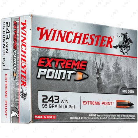 Cartouches à balles de grande chasse WINCHESTER EXTREME POINT pour