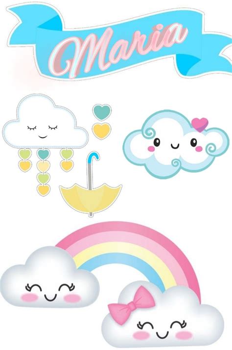 Pin De Nurys Elizabeth Em Nubes Y Arcoiris Decoracao Chuva De Amor