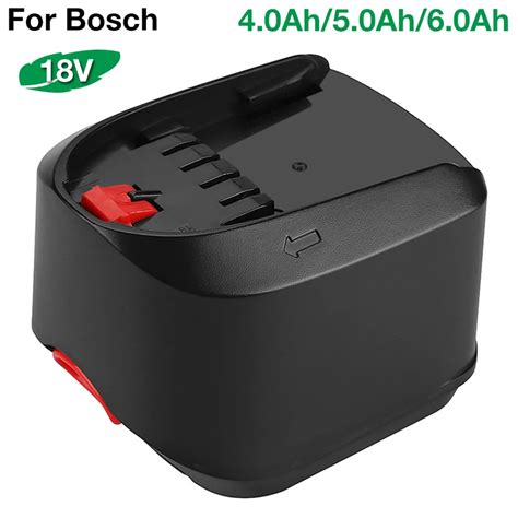 18V 4 5 6Ah Li Ion Rechargeable Battery For Bosch Tools PBA PSB PSR PST