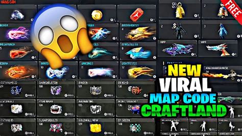 NEW CRAFTLAND MAP CODE FREE FIRE INDIAN SERVER BUNDLE MAP CODE