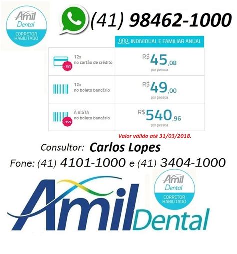 Plano Odontol Gico Amil Dental Curitiba