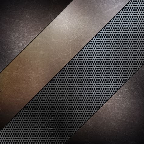 Fondo Abstracto De La Textura Del Metal Foto Premium