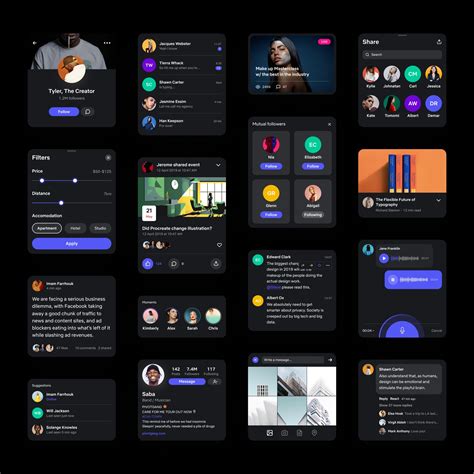 Social Ui Kit For Figma Uistore Design