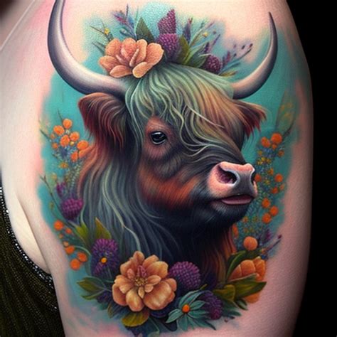 Highland Cow Tattoo Ideas Tattooclue
