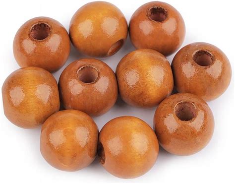 10x Koraliki Drewniane makram Brązowe 25 mm Ceny i opinie Ceneo pl