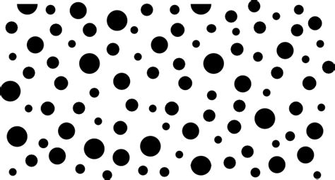 Polka Dots Background Black And White Clipart