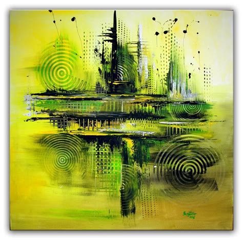 BURGSTALLER Kunst Malerei Abstrakt Original Bild 100x100 Acrylbild