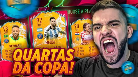 NOVAS CARTAS SÓ POSSO ESCOLHER OS JOGADORES DAS QUARTAS DA COPA DO