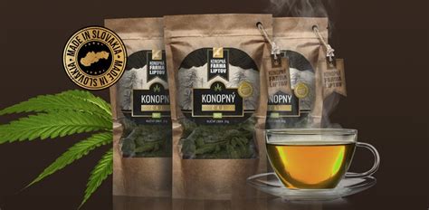 Konopný čaj sypaný Príprava účinky a pôvod Konopná farma Liptov