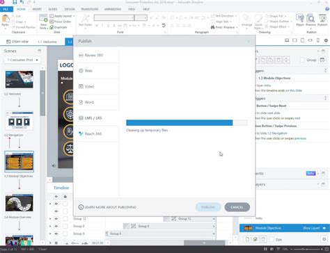 How To Add A Print Slide Trigger In Articulate Storyline Building