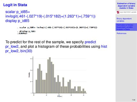 estimation of binary dependent variable models in stata speaker deck