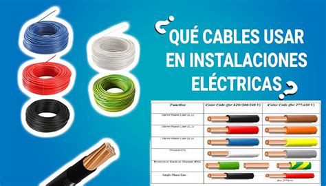 Aprende que tipos de cable usar en instalaciones eléctricas