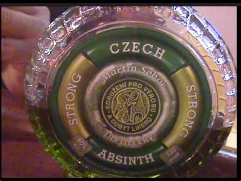 Drinking Strong Czech Absinth 7 3 2003 YouTube