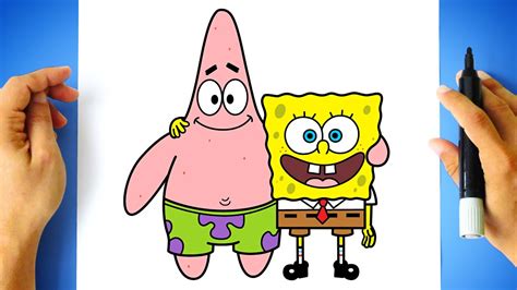 How To DRAW SPONGEBOB And PATRICK STAR Step By Step SpongeBob