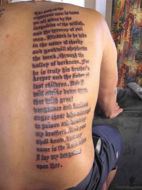 52 Religious Bible Verses Tattoos Designs On Back Tattoo Designs