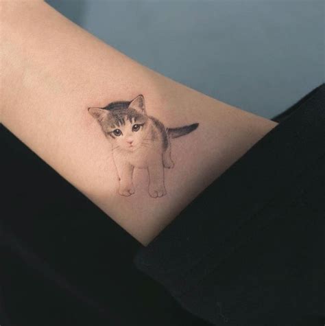 1001 ideas de tatuajes de gatos simbólicos en fotos Tatuaje gato