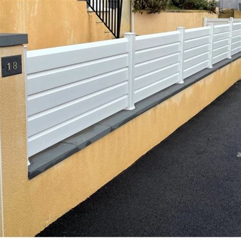 Lame PVC pour clôture en PVC Clôture PVC Couleur Blanc RAL 9010