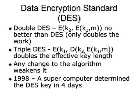 Ppt Data Encryption Standard Des Powerpoint Presentation Free