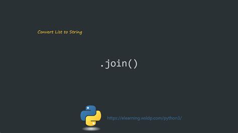 how to convert list to string in python