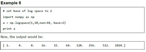 python np arange np linspace和np logspace之間的區別 程式人生