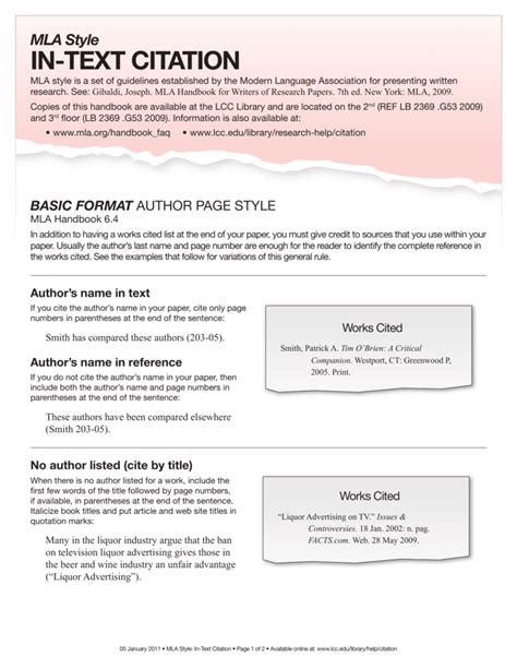 Citations Within The Text Of Your Paper