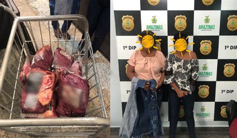 Mulheres são presas por furtar carnes avaliadas em mais de R 1 8 mil