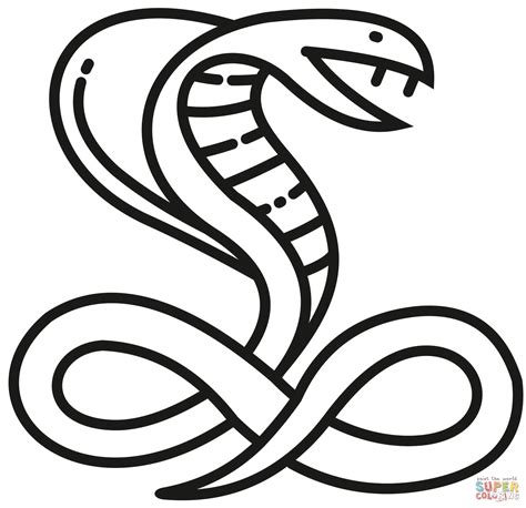 Desenhos Da Cobra Naja Para Colorir Bora Colorir Desafie Seus