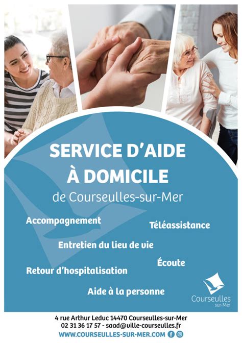 Le service d aide à domicile Site officiel de la ville de Courseulles