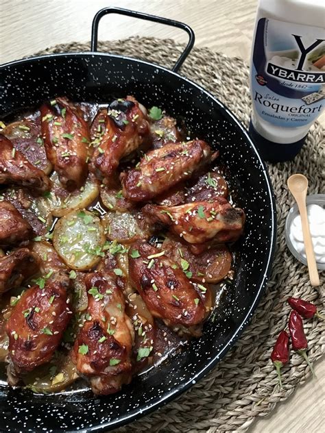 Alitas De Pollo Al Horno Con Salsa Barbacoa