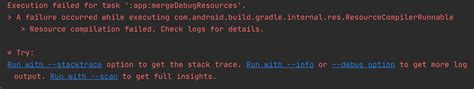 Android Failed To Compile Values File Stack Overflow