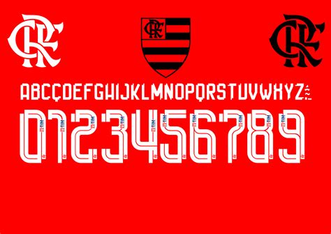 Font Flamengo Letra Numero Logo Escudo