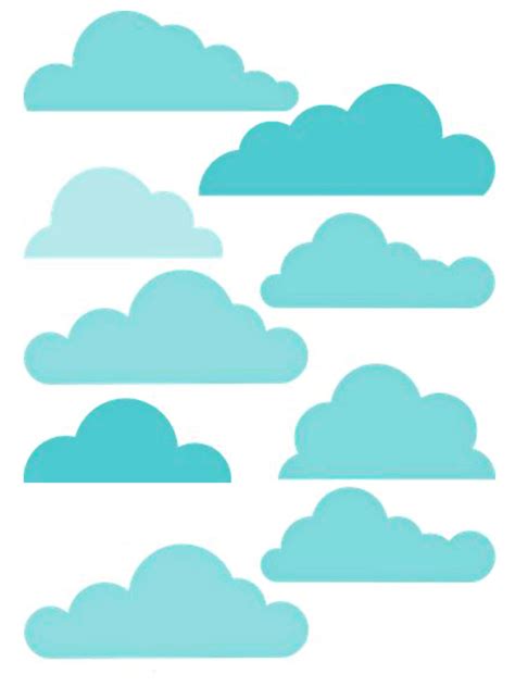 Printable Cloud Stencil