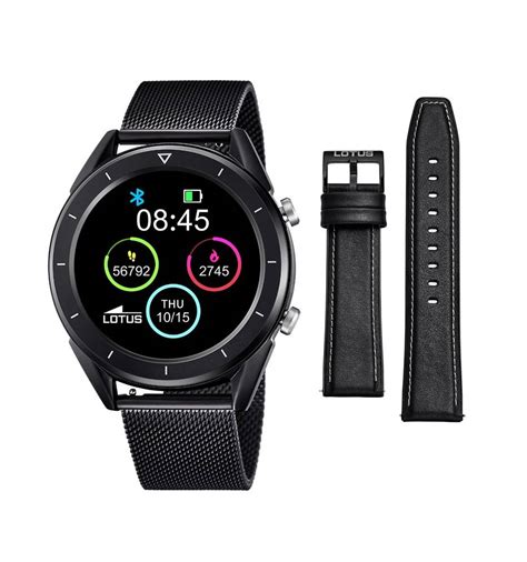 Reloj Lotus Smartime Hombre Negro Malla