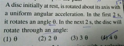 a wheel is subjected to uniform angular acceleration about its axis initially its angular